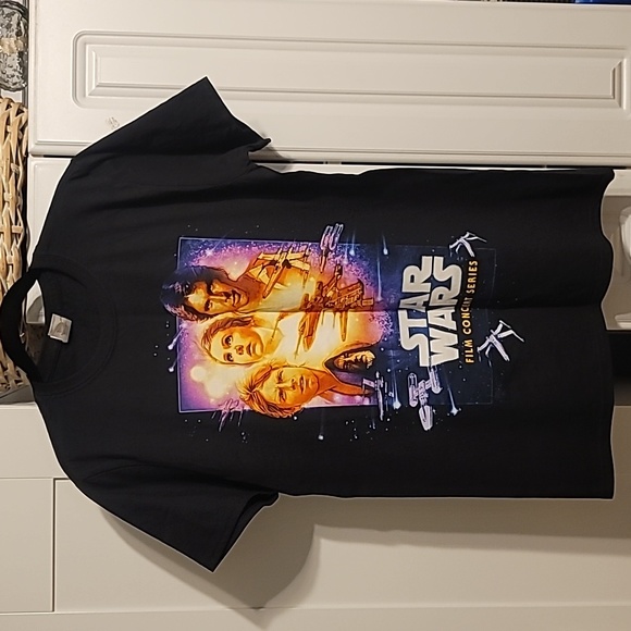 Warner Bros. | Shirts | Nwot Star Wars Black Tshirt Medium Soft Style ...